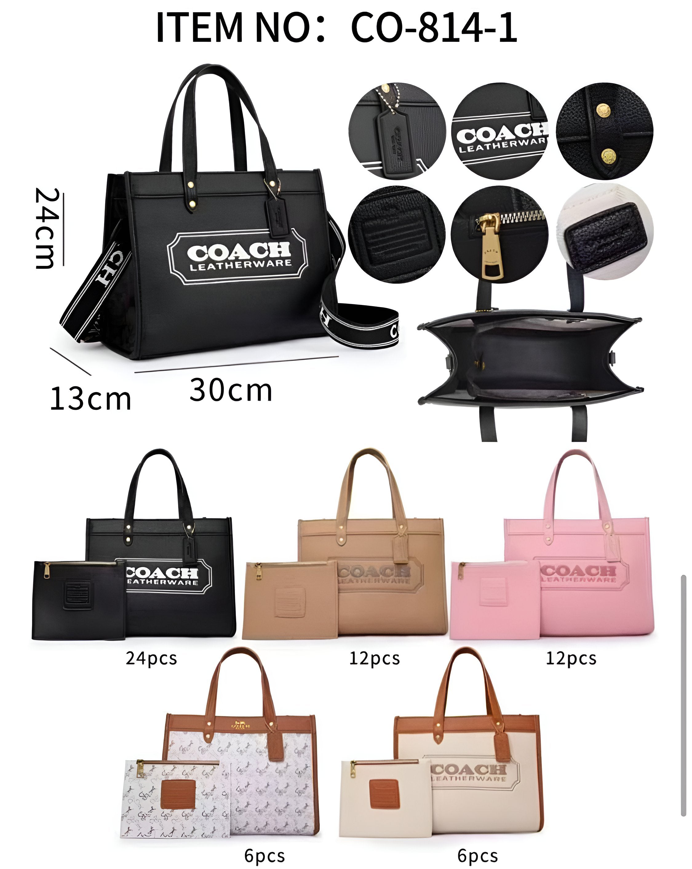 Bolsa Cuadrada Coach C0-814-1 – Cosmo Mayoreo